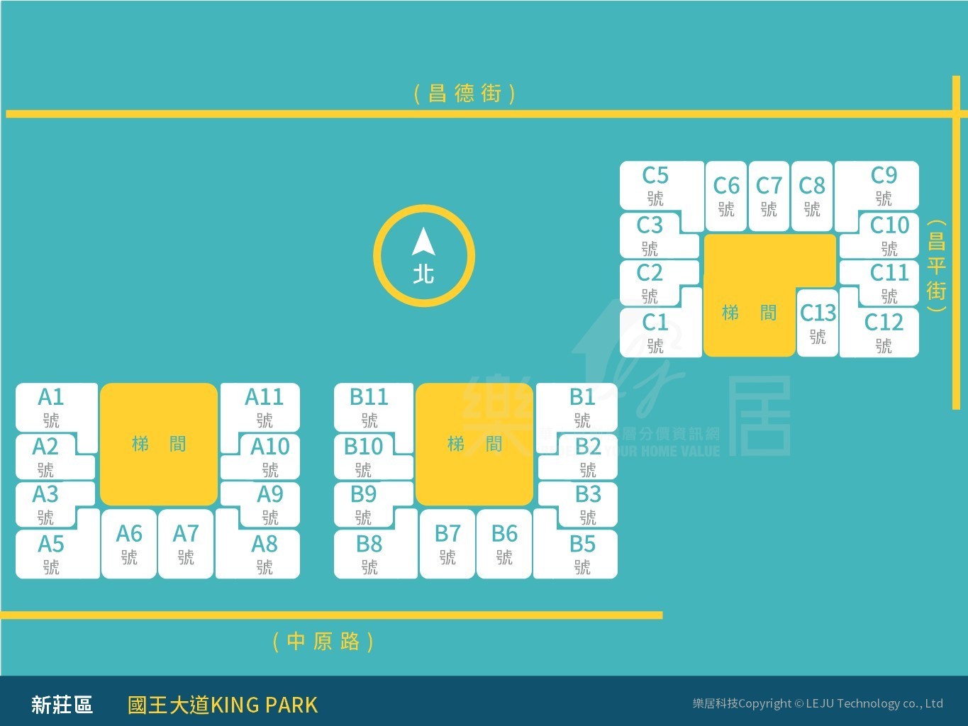 【國王大道KING PARK】新北市新莊區，一年均價78.36萬坪 - 樂居